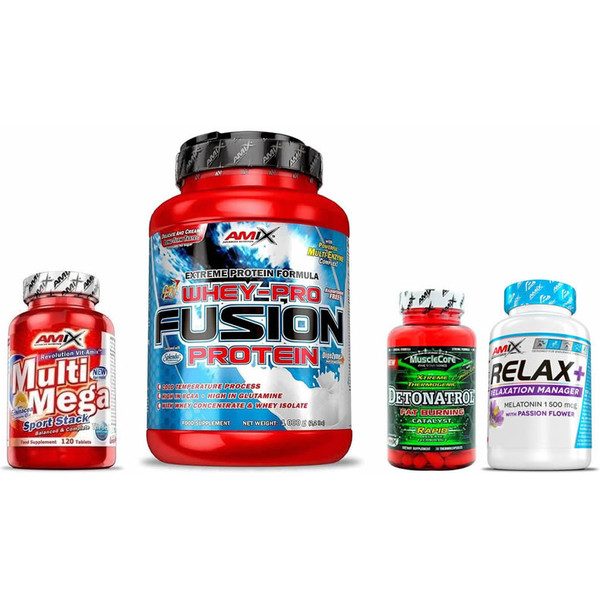 Pack REGALO Amix Whey Pure Fusion 1 Kg + Multi Mega Stack 120 tabs ...