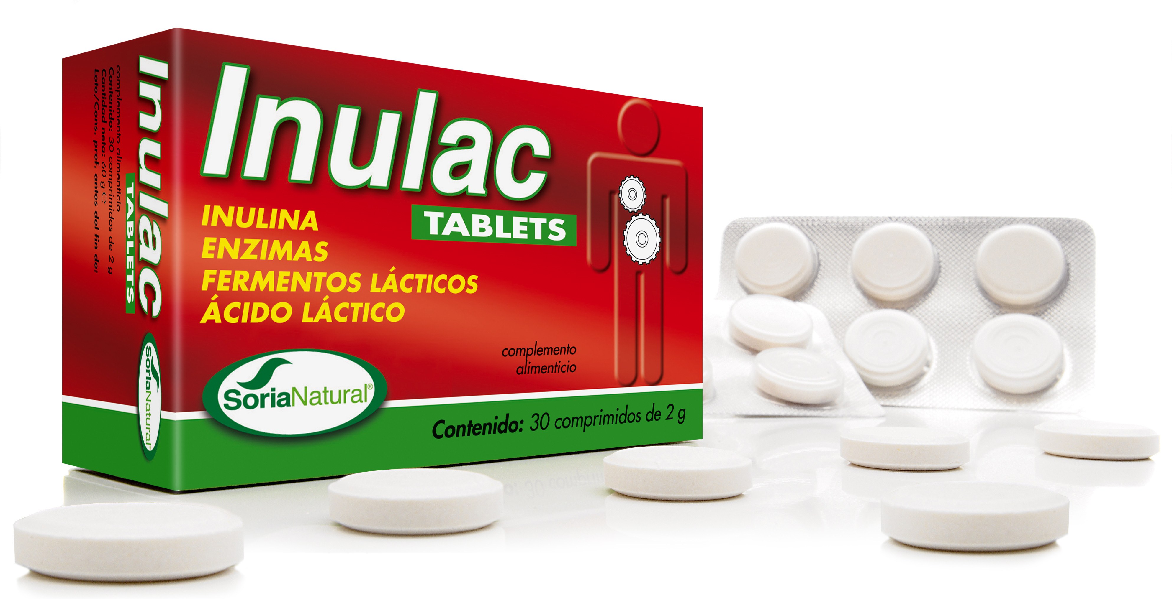 Soria Natural Inulac Tabletas 30 Tabletas - BULEVIP